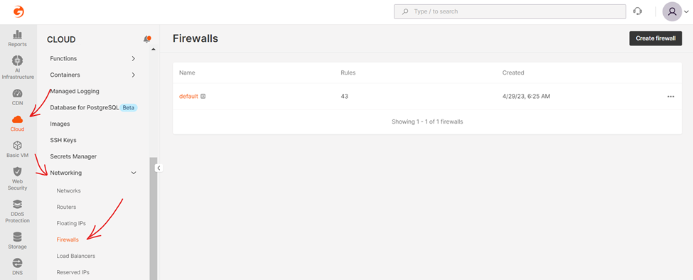 Firewall in Cloud and Hosting: what it is and how to set it up – Gcore Help Center